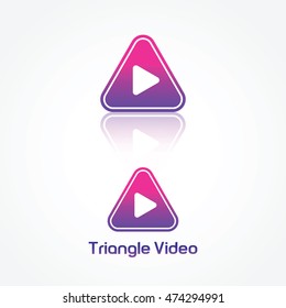 Triangle Video Logo: vector de stock (libre de regalías) 474294991 ...