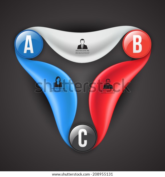 Triangles Abc Options Business People Icons Stock Vector (Royalty Free ...