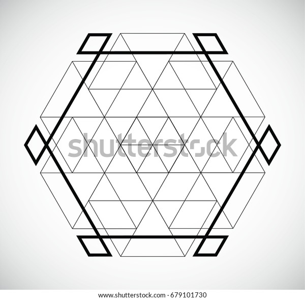 Triangles Banners Insignias Logos Icons Labels Stock Vector (Royalty ...