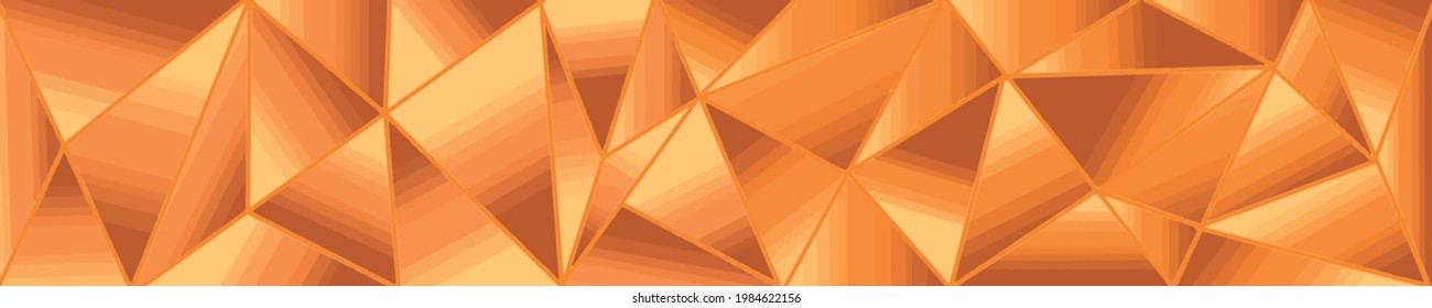 Triangles Orange Different Sizes Skinned Stock Vector (Royalty Free ...