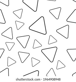 Triangles Rounded Corners Line Art Seamless Stock Vector (Royalty Free ...