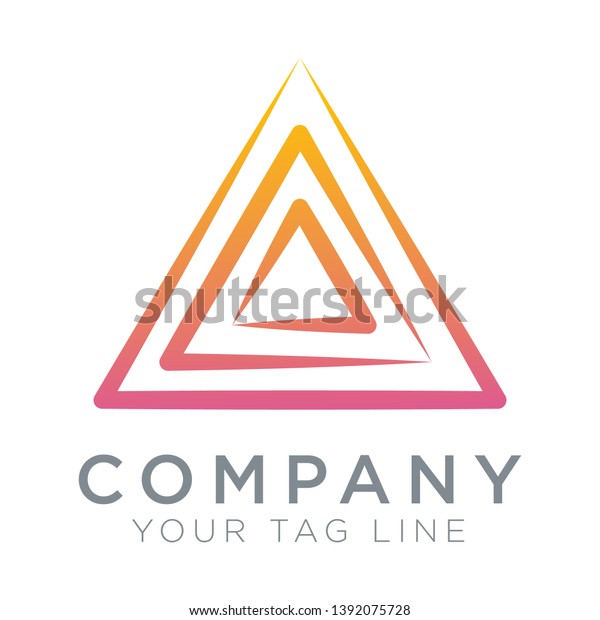 Triangular Logo Template Symbol Spirit Stock Vector (Royalty Free) 1392075728 | Shutterstock