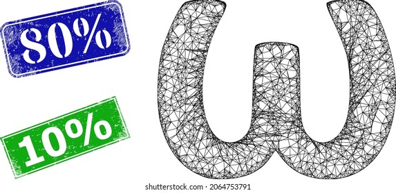 Imagen de símbolo triangular omega griego: vector de stock (libre de ...
