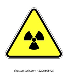 Triangular Sign Nuclear Danger Radiation Waste Stock Vector (Royalty ...