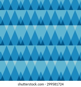 Triangular Symphony Bright Blue Color Triangles Stock Vector (Royalty ...