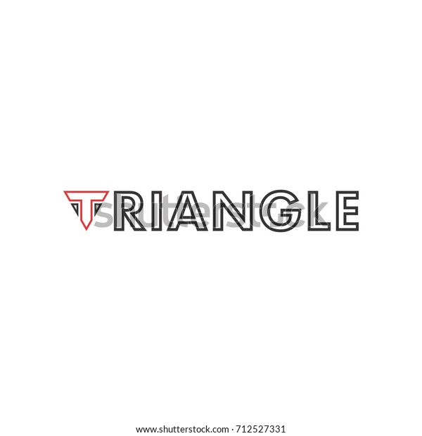 Trianle Letter Logo Design Vector Stock Vector (Royalty Free) 712527331 ...