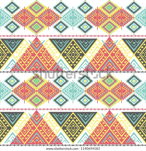 Tribal Art Pattern Ethnic Geometric Print Stock Vector (Royalty Free ...