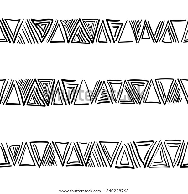 Tribal Art Pattern Ethnic Geometric Print Stock Vector (Royalty Free ...