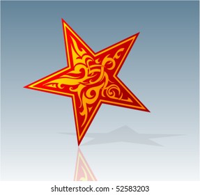 Tribal Art Star Shape Stock Vector (Royalty Free) 52583203 | Shutterstock