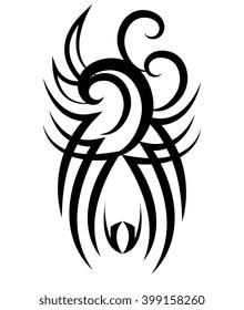 Tribal Background Design Stock Vector (Royalty Free) 399158260 ...