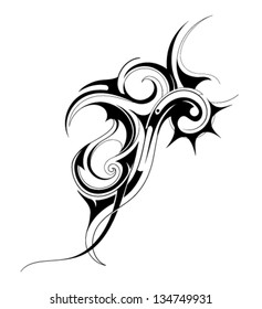 Tribal Design Template: vector de stock (libre de regalías) 134749931 ...
