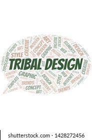 Tribal Design Word Cloud Wordcloud Made Stock Vector (Royalty Free ...