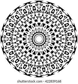 Tribal Round Ornament Decorative Elements Vector Stock Vector (Royalty ...