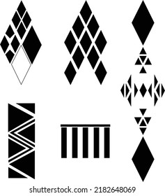 Tribal Silhouette Vector Tribal Aztec Stock Vector (Royalty Free ...
