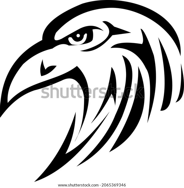 Tribal Tattoo Eagle Vector Art Design Stock Vector (Royalty Free ...