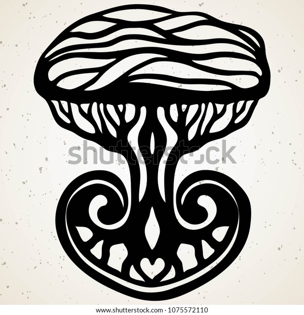 Tribal Tattoo Ethnic Tree Authentic Artwork Stock Vector (Royalty Free ...