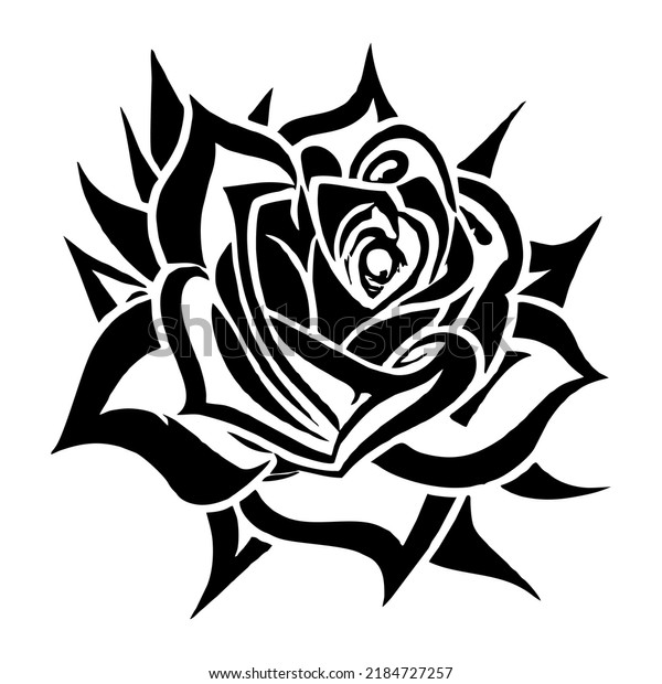 Tribal Tattoo Rose Design Element: เวกเตอร์สต็อก (ปลอดค่าลิขสิทธิ์ ...