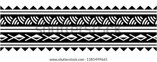 Tribal Tattoo Samoan Aboriginal Pattern Design Stock Vector (Royalty ...