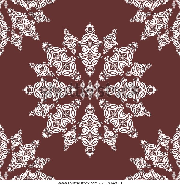 Tribal Tattoo Texture Pattern Brown White Stock Vector (Royalty Free ...
