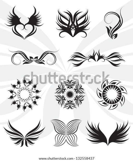 Tribal Vector Set Stock Vector (Royalty Free) 132558437 | Shutterstock
