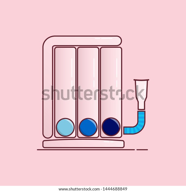 Triballs Spirometer Icon Isolated On Background Stock Vector (Royalty ...