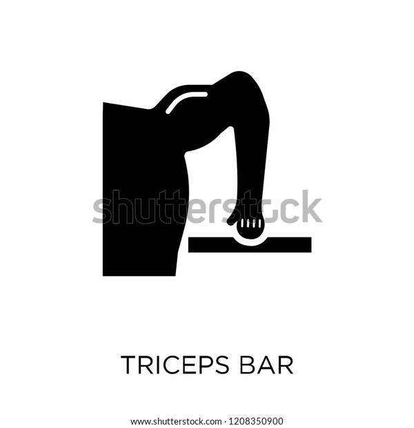 Triceps Bar Icon Triceps Bar Symbol Stock Vector (Royalty Free ...