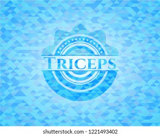 Triceps Sky Blue Emblem Triangle Mosaic Stock Vector (Royalty Free ...