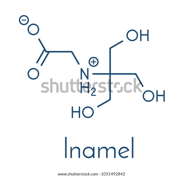 Tricine Buffering Agent Molecule Skeletal Formula 스톡 벡터(로열티 프리) 1031492842