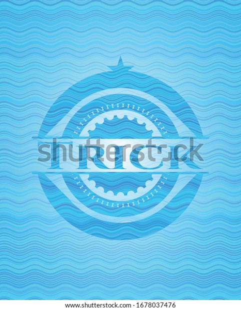 Trick Water Wave Concept Badge Vector Stock Vector (Royalty Free ...
