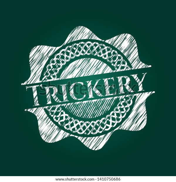 Trickery Chalk Emblem Vector Illustration Detailed Stock Vector ...