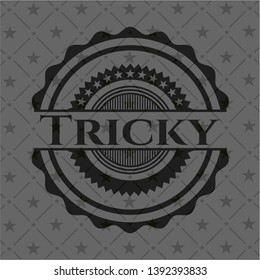 Tricky Black Badge Vector Illustration Detailed: เวกเตอร์สต็อก (ปลอดค่า ...