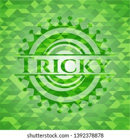 Tricky Green Emblem Mosaic Background Vector Stock Vector (Royalty Free ...