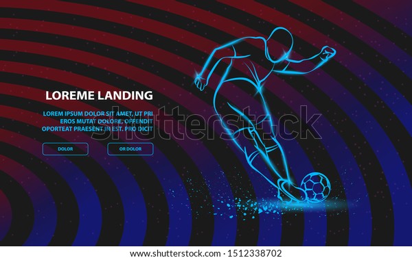 Tricky Kick By Soccer Player Vector Stock Vector (Royalty Free ...