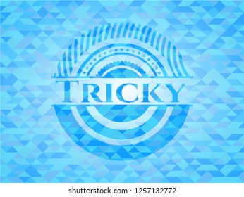 Tricky Sky Blue Emblem Triangle Mosaic Stock Vector (Royalty Free ...