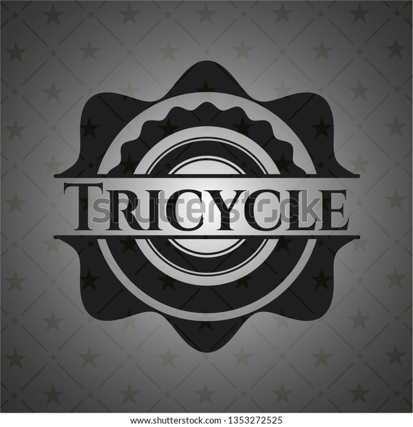 Tricycle Dark Emblem Retro Stock Vector (Royalty Free) 1353272525 ...