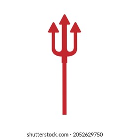 Trident Devil Icon Vector Pitchfork Illustration Stock Vector (Royalty ...