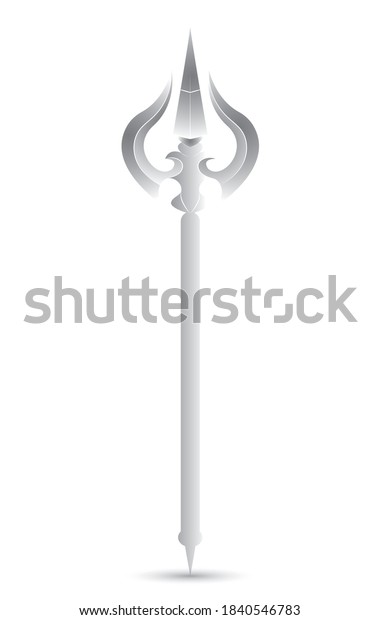 Trident Graphic Realistic Art Design Trishul Stock Vector (Royalty Free ...