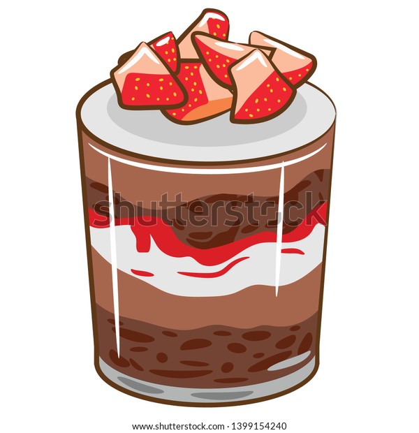 Trifle Vector Cartoon Graphic Clipart Design 库存矢量图（免版税）1399154240 ...