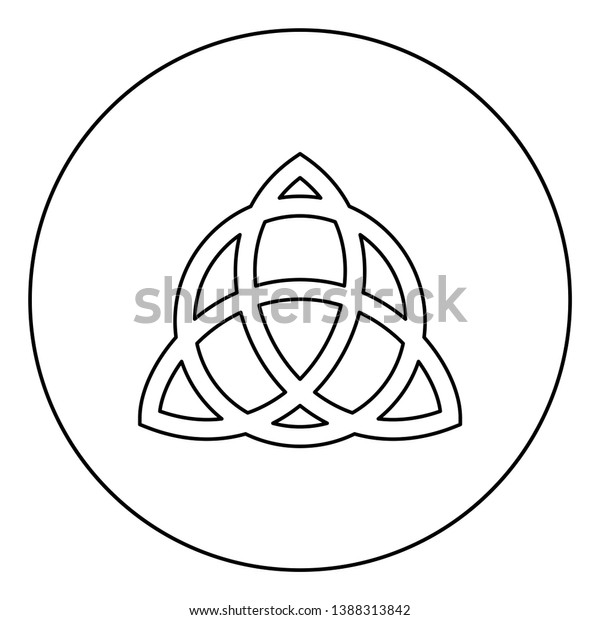 Trikvetr Knot Circle Power Three Viking Stock Vector (Royalty Free ...