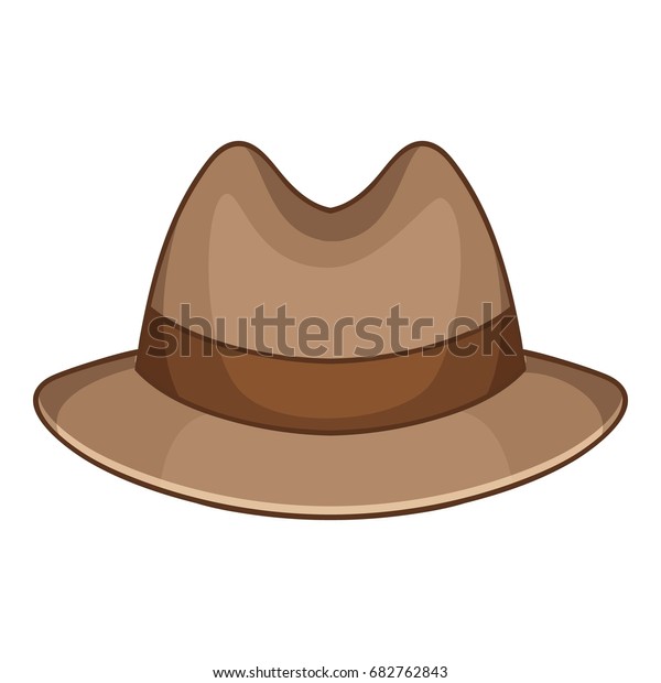 Trilby Icon Cartoon Illustration Trilby Vector Stock Vector (Royalty ...