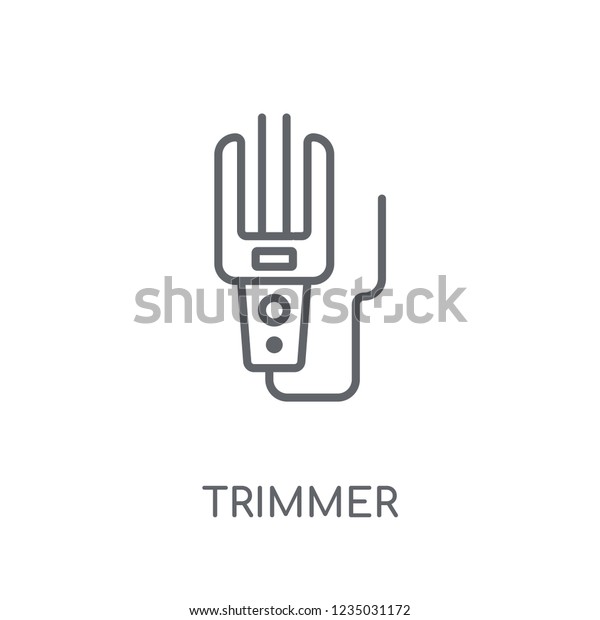 Trimmer Linear Icon Modern Outline Trimmer Stock Vector (Royalty Free ...
