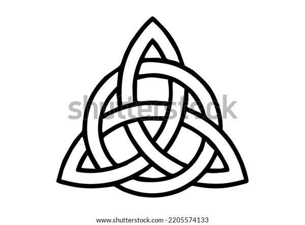 Trinity Celtic Knot Outline Clipart Stock Vector (Royalty Free ...