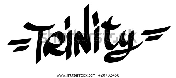 Trinity Female Name Street Art Design Stock Vector Royalty Free 428732458