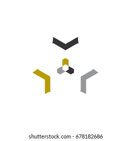 Triple Arrow Logo Stock Vector (Royalty Free) 678182686 | Shutterstock