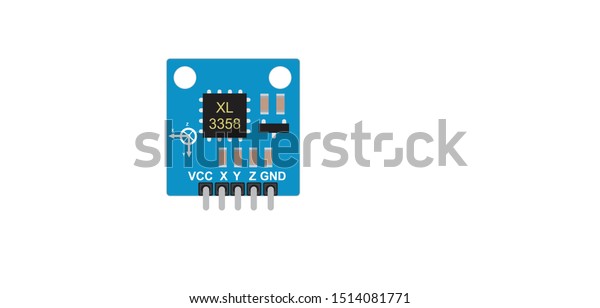 Triple Axis Accelerometer Arduino Xl3358 Arduino Stock Vector (Royalty ...