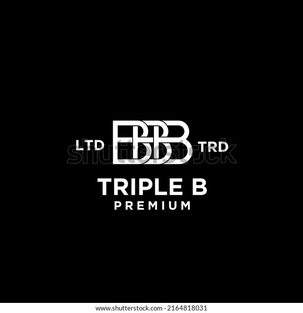 Triple B Bbb Letter Logo Icon Stock Vector (Royalty Free) 2164818031 ...