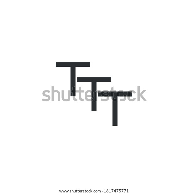 Triple T Logo Letter Design On Stock Vector (Royalty Free) 1617475771 ...