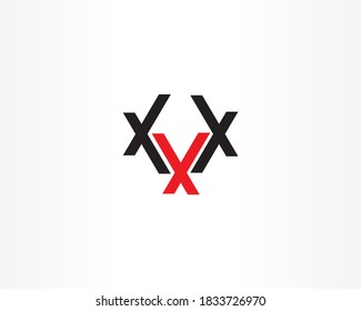 Triple X Symbol Logo Design Icon Stock Vector (Royalty Free) 1833726970 ...