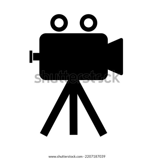 Tripod Film Camera Cinematography Vector Stock Vector (Royalty Free ...
