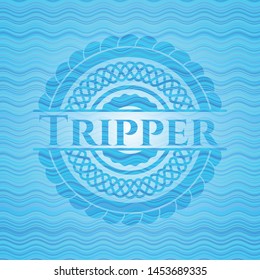 Tripper Light Blue Water Emblem Background Stock Vector (Royalty Free ...